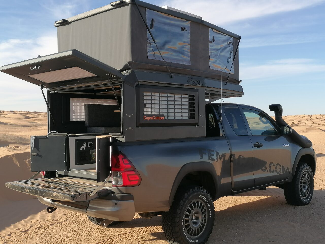 Vendita di cellule abitative per pick up, leggere e adatte al fuoristrada